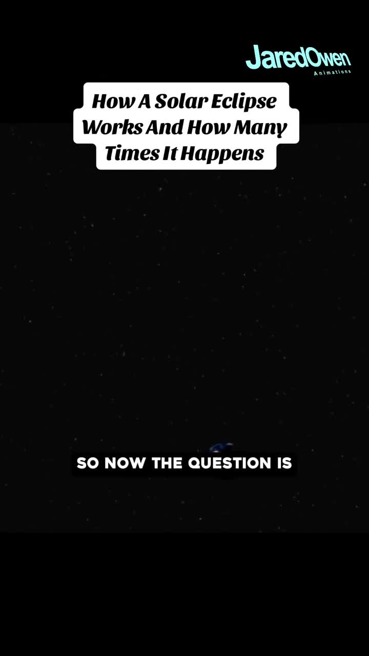 Did you know this about the solar eclipse? #jaredowen #3danimation