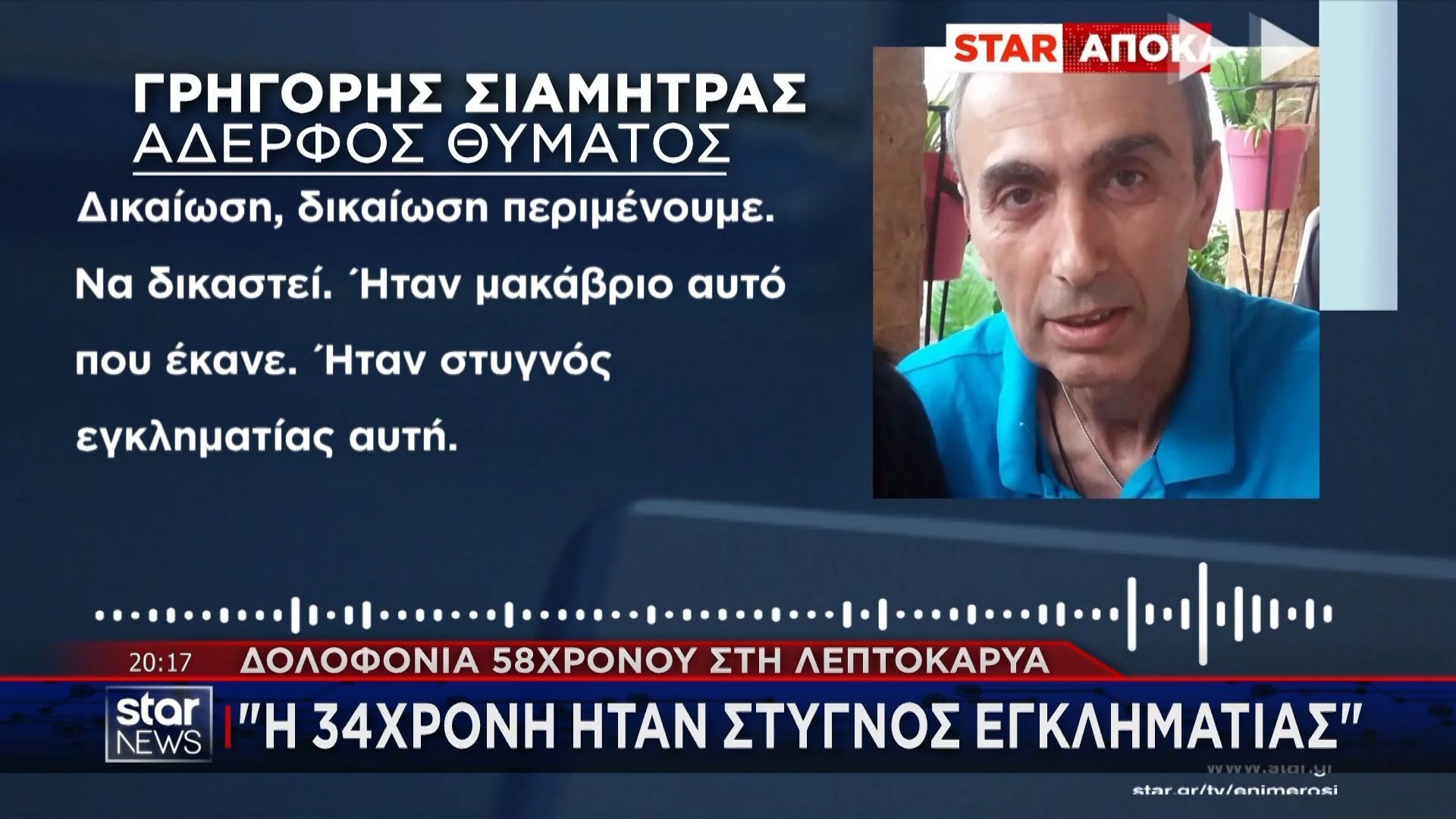 Δολοφονία 58χρονου στη Λεπτοκαρυά: «Η 34χρονη μου είπε "θα κάνω κάτι ...