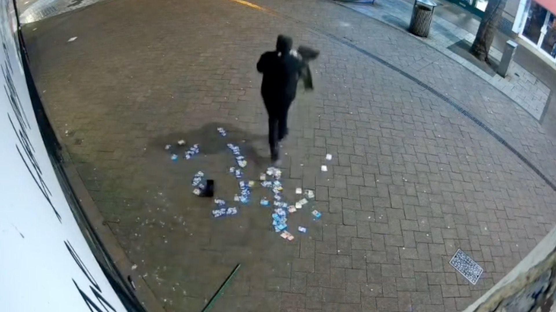 CCTV shows thieves stealing £10k of trading cards