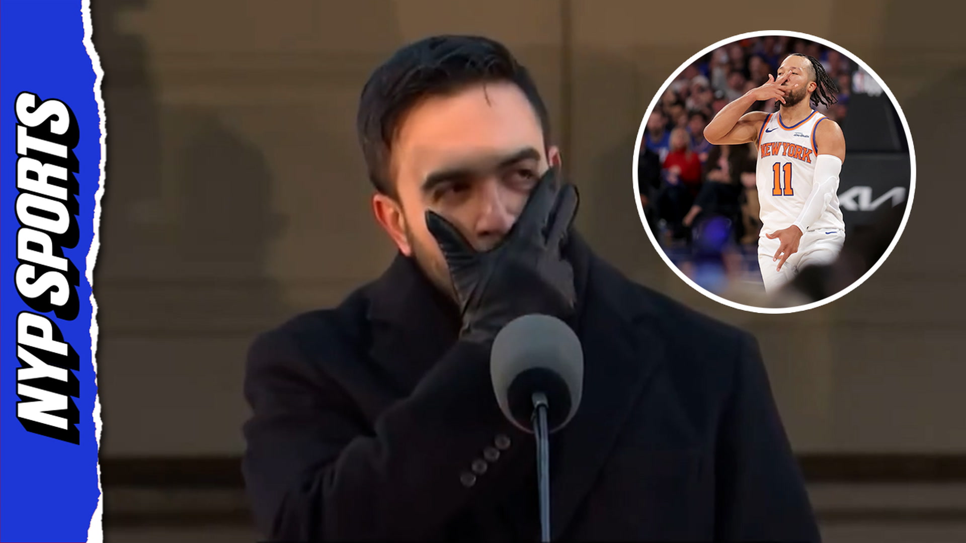 Mayor Zohran Mamdani gives a shout out Knicks star Jalen Brunson at ...