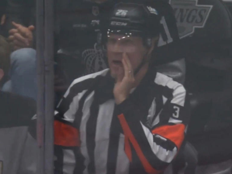 Will Ferrell dresses as NHL referee at LA Kings game, calls penalties ...