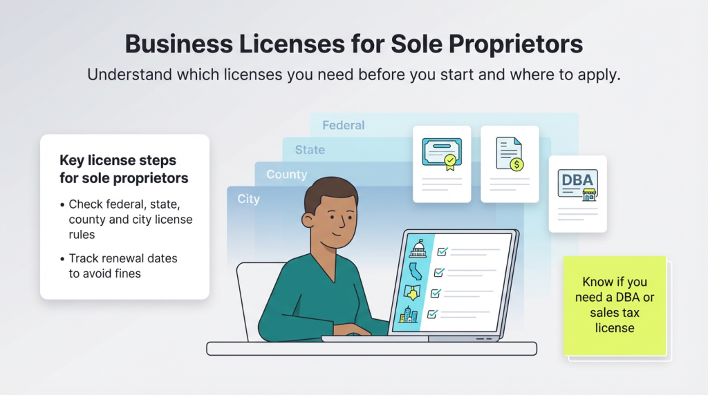 What sole proprietors need to know about business licenses