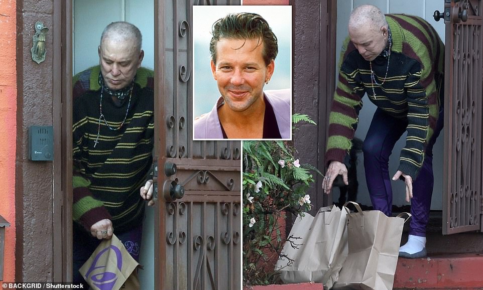 Mickey Rourke emerges at home he faces eviction from