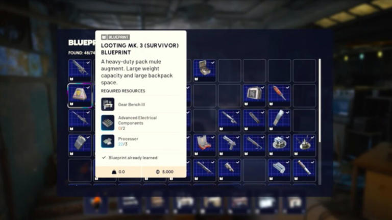 ARC Raiders: How to find looting MK3 survivor augment blueprint