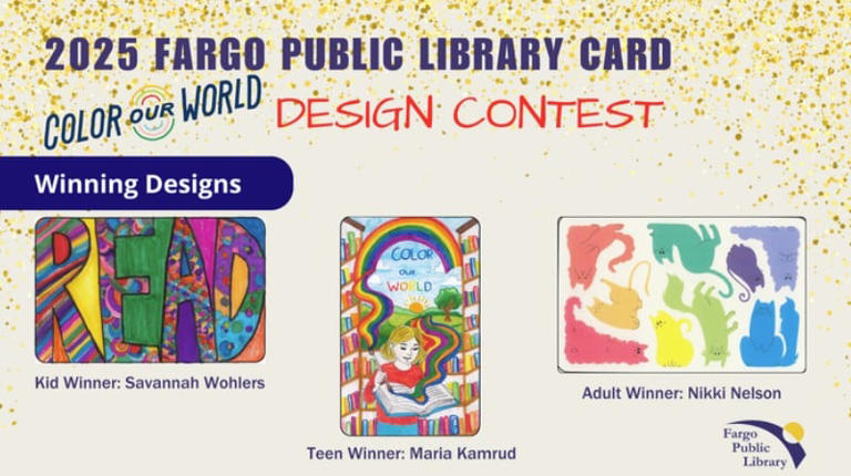 Fargo Library celebrates 125 years with new card designs
