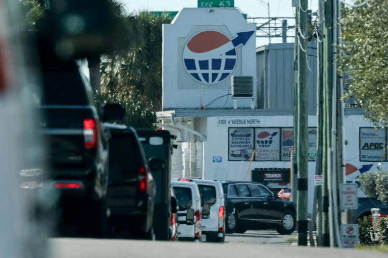 Trump makes surprise pit stop to shop for White House ballroom marble