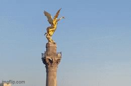 Mexico City's iconic Independence Angel sways during earthquake
