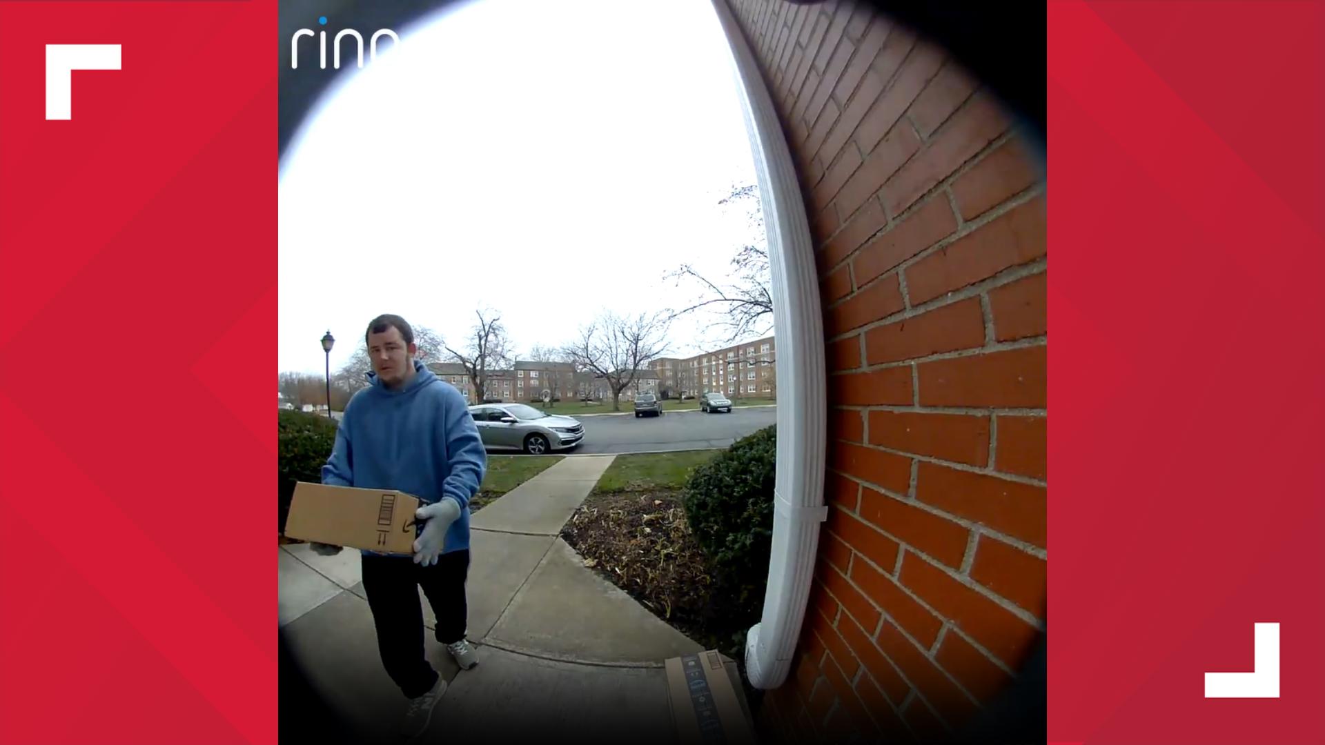Columbus police search for man accused of stealing packages in ...