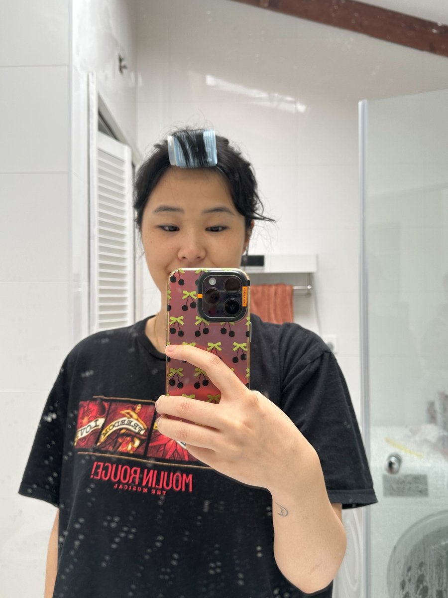 I just got bangs for the first time in years. There's one styling trick ...