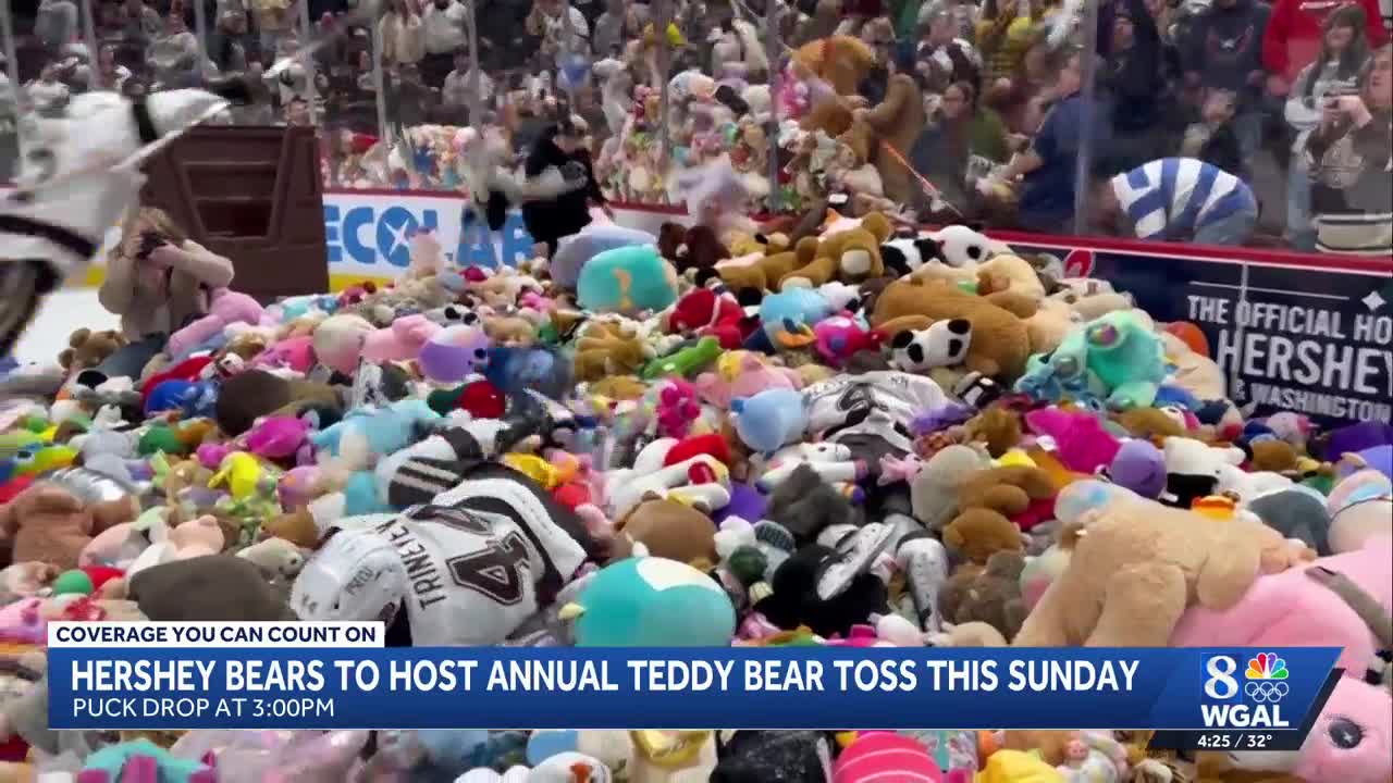 Hershey Bears to host annual teddy bear toss this Sunday