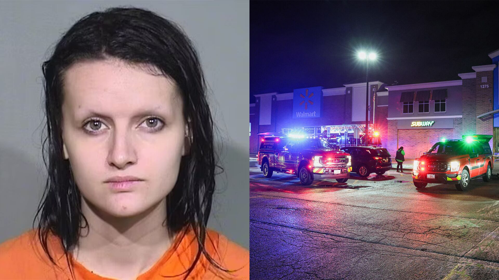 Woman accused of setting fire at a Walmart