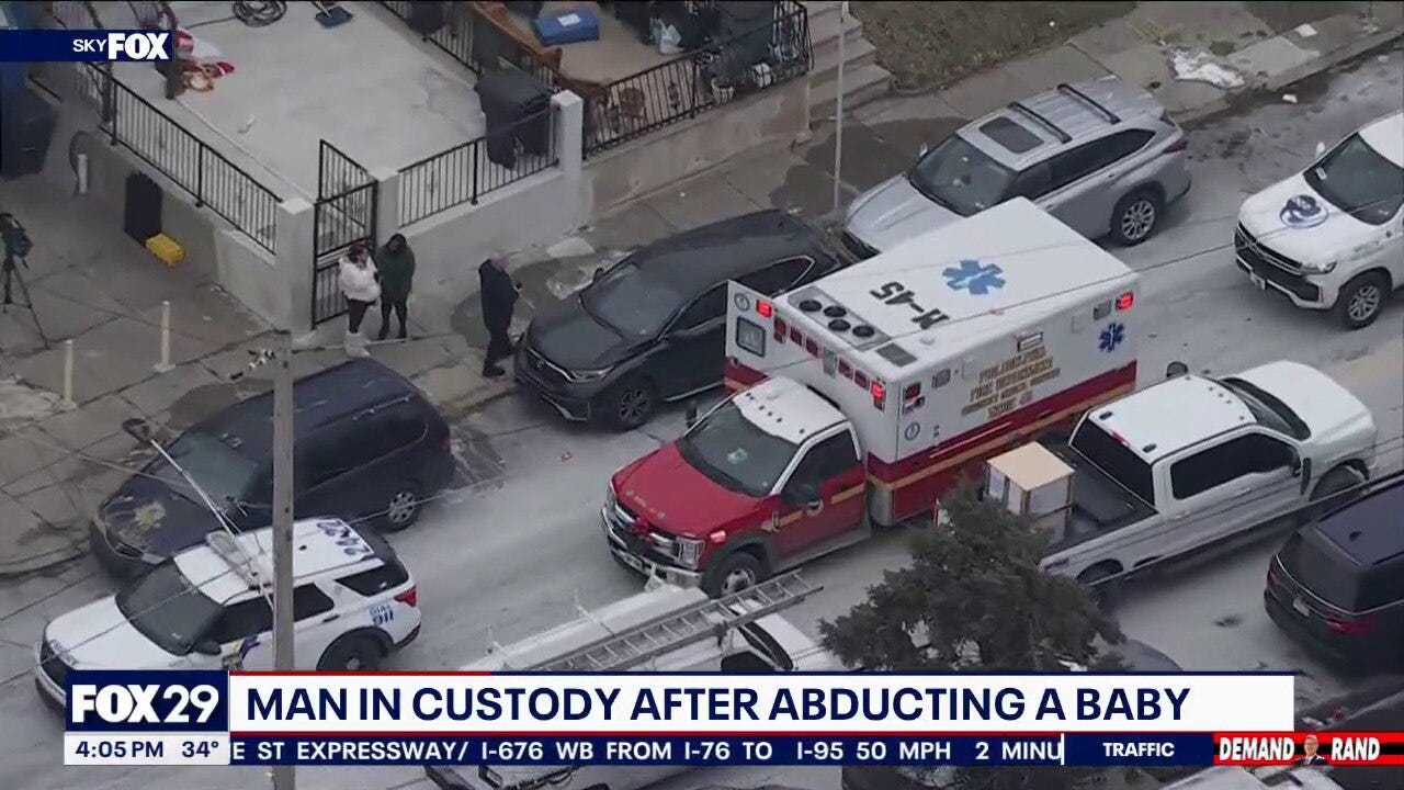 Man in custody after abducting a baby