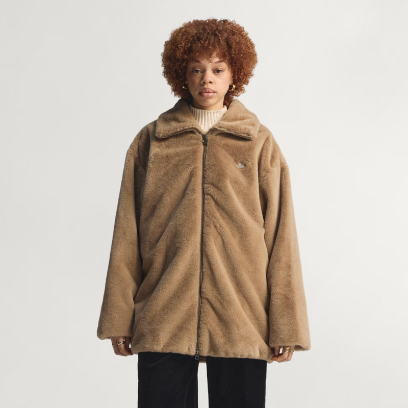 Adidas' 'Very Warm' faux fur jacket is on sale for $85, and it adds a ...