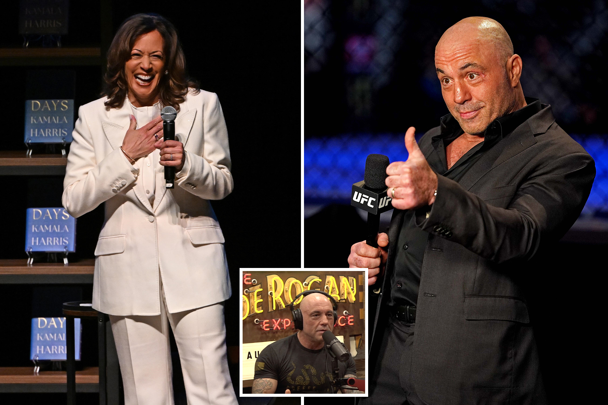 Joe Rogan defends Kamala Harris after guest doubts she could have ...