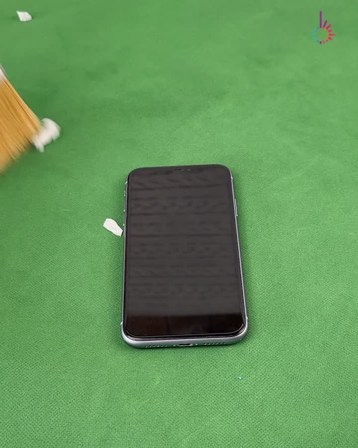 Transparent tape used as a protective screen