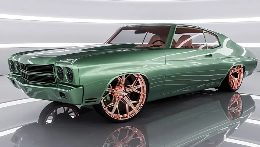 CGI-rendered 1970 Chevelle reimagines classic muscle with pine-inspired ...