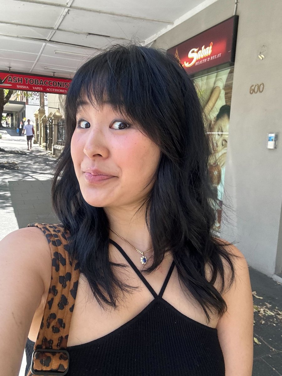 I just got bangs for the first time in years. There's one styling trick ...