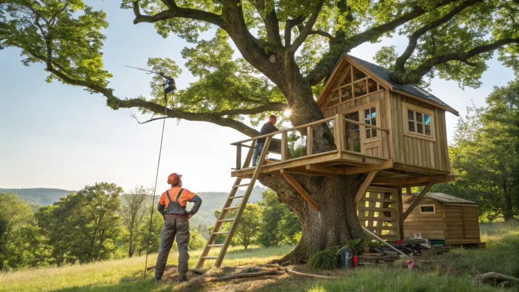 Team completes treehouse in 13 weeks