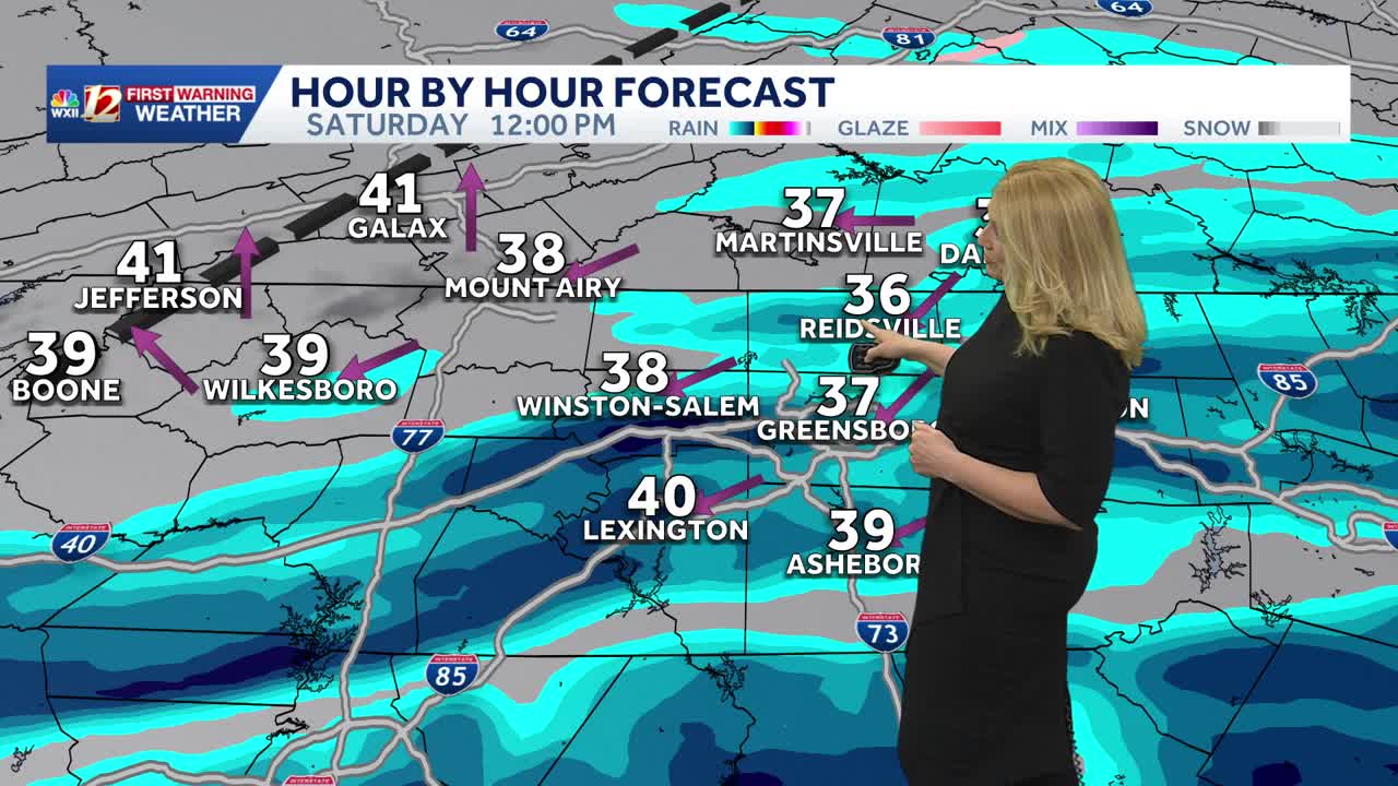 Weather impact day on Saturday as chilly rain may lift into North ...