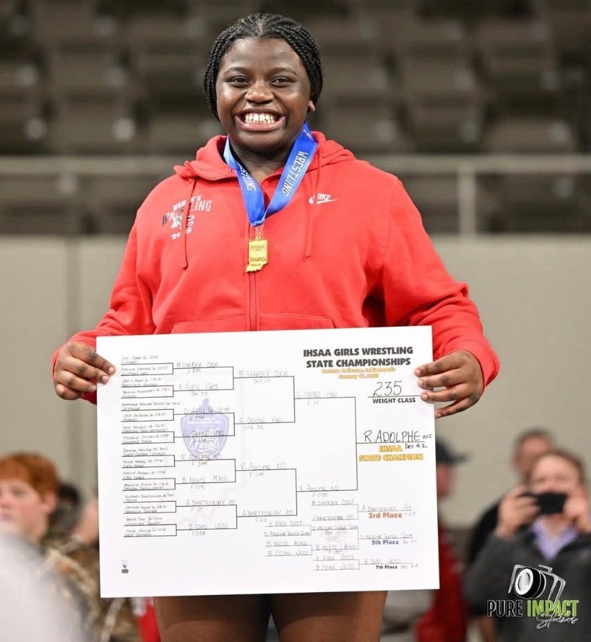 Racheal Adolphe’s unshakeable confidence guides her on state title quest