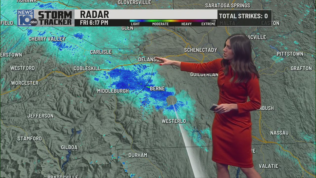 Partly cloudy Friday night, some lake effect