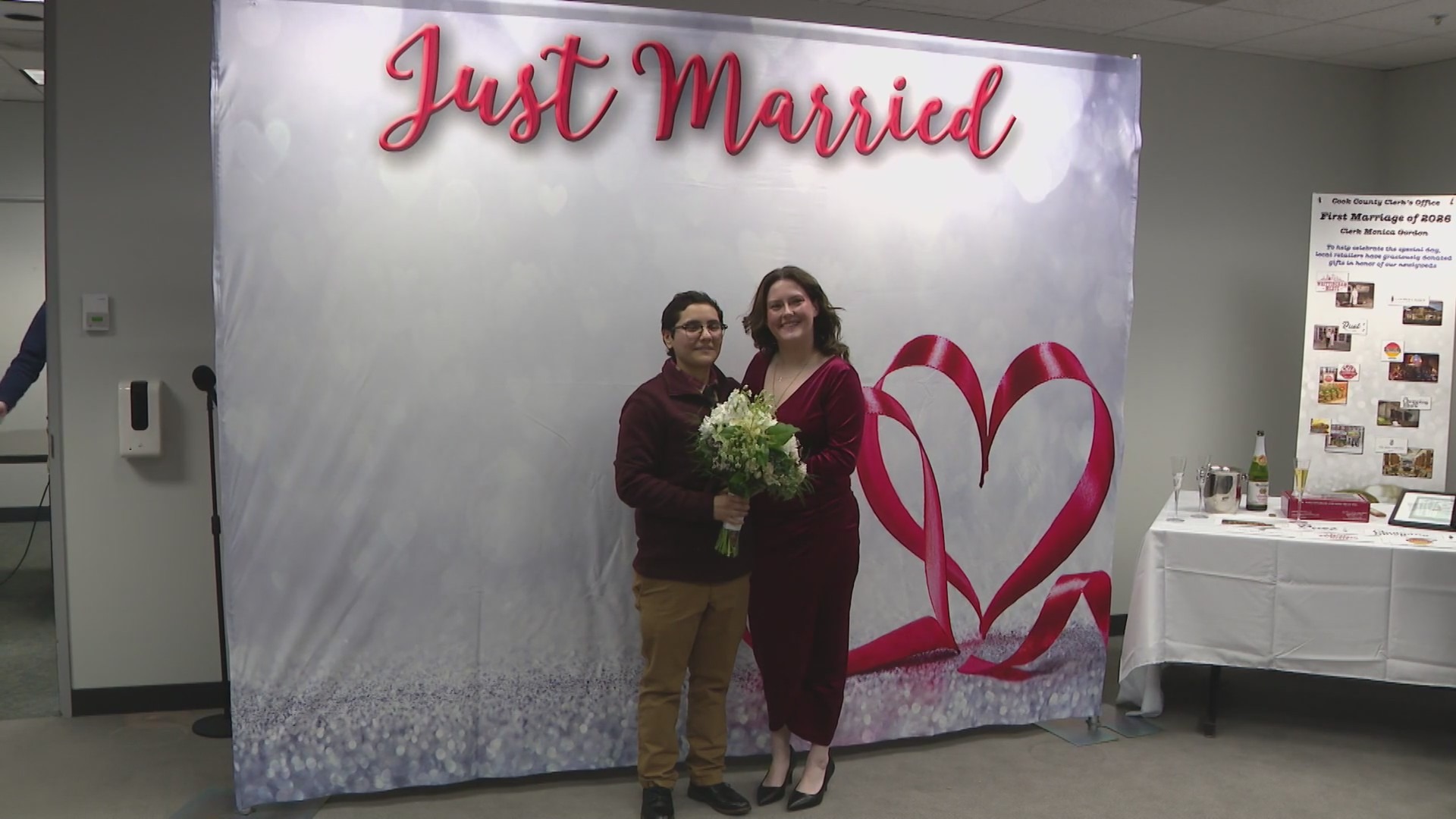 Historic first: Female couple receives Cook County's first marriage ...