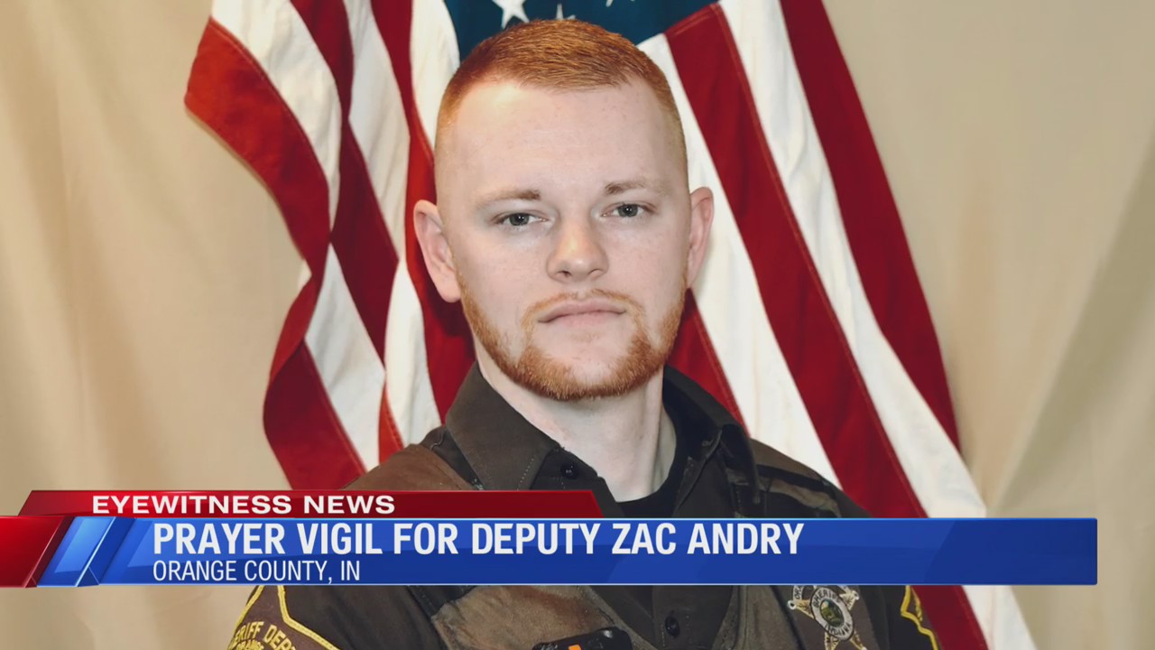 Vigil for Deputy Zac Andry