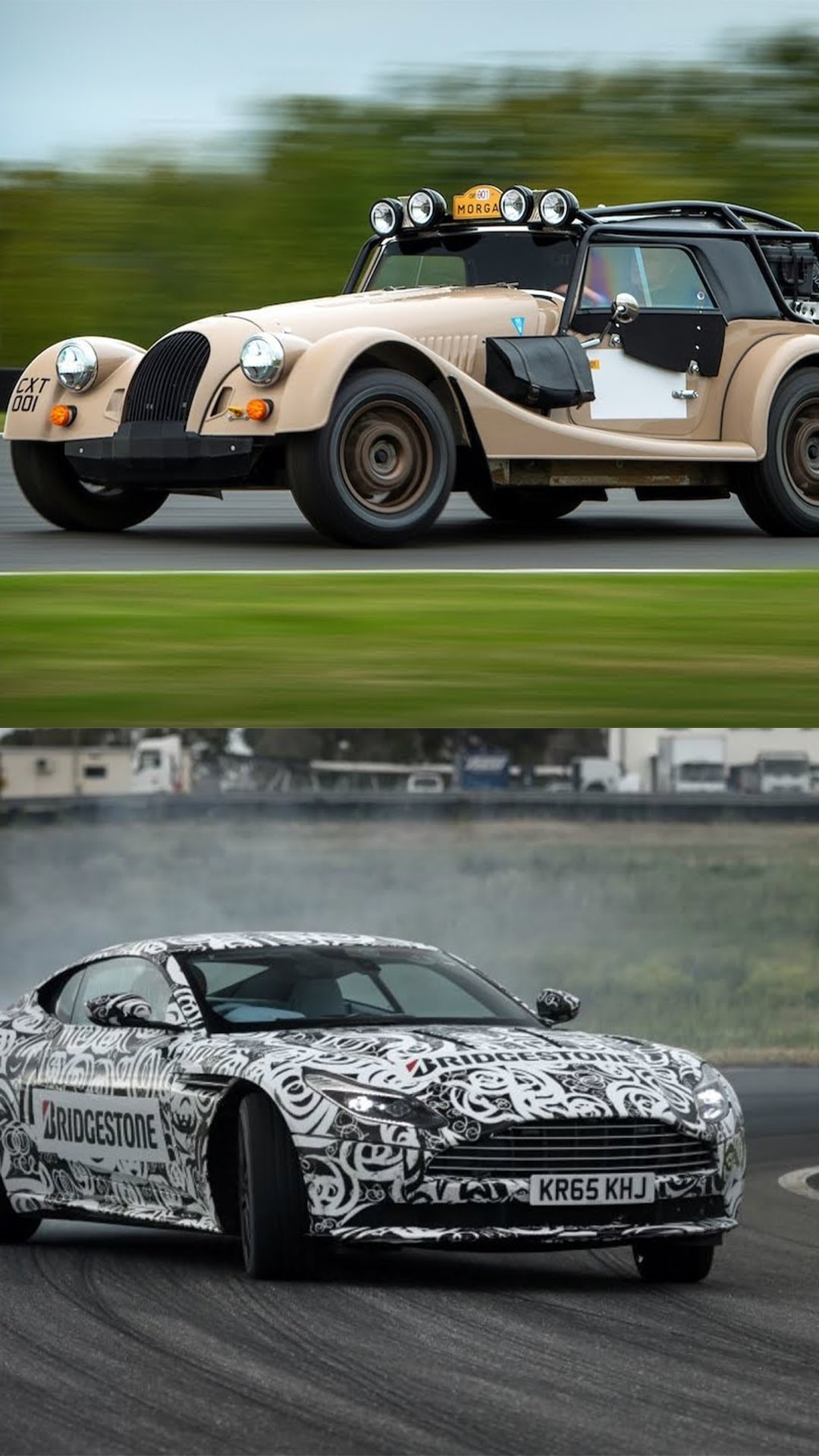 Morgan Plus Four CX-T v/s Aston Martin DB11