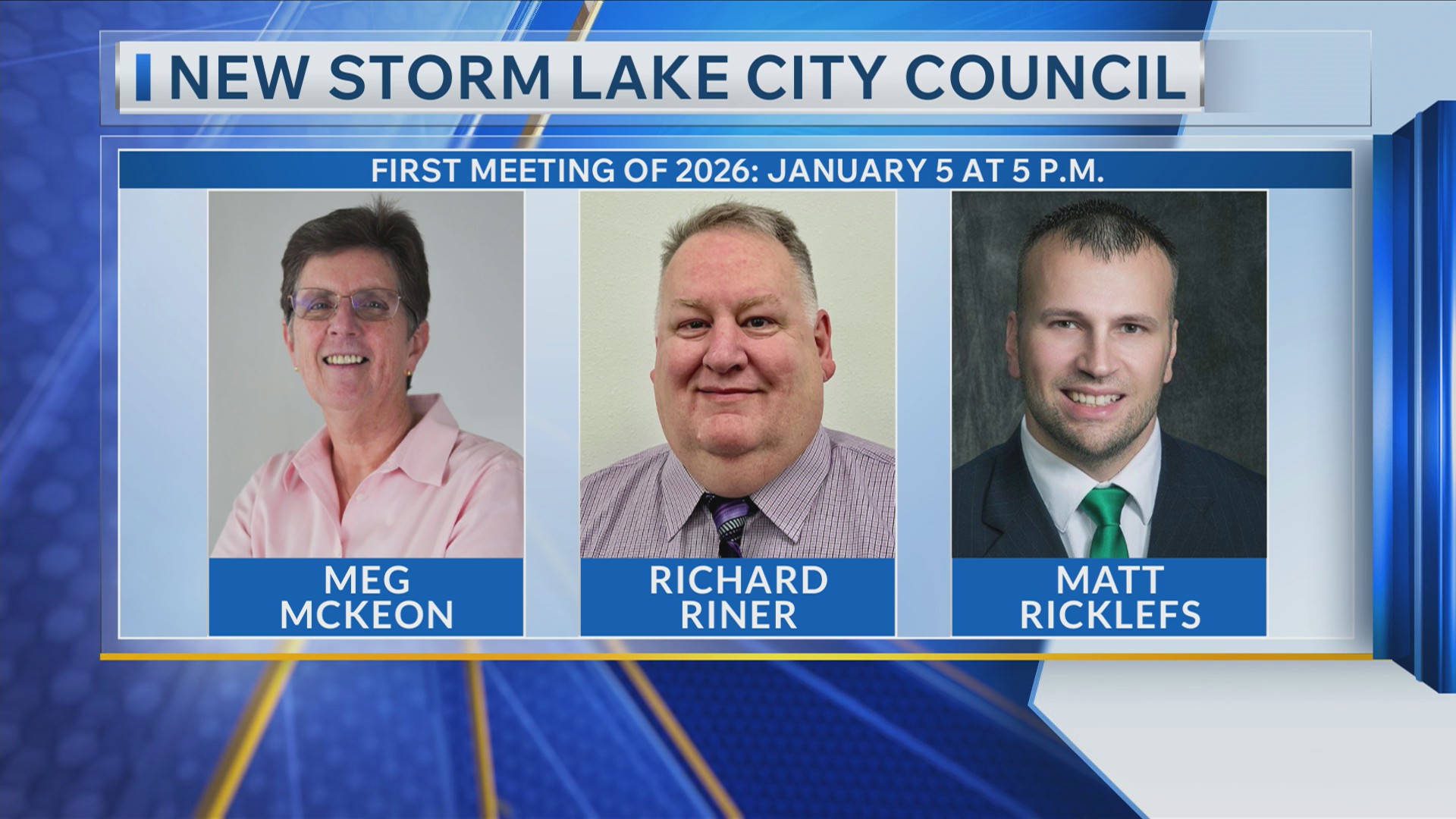 New Storm Lake City Council