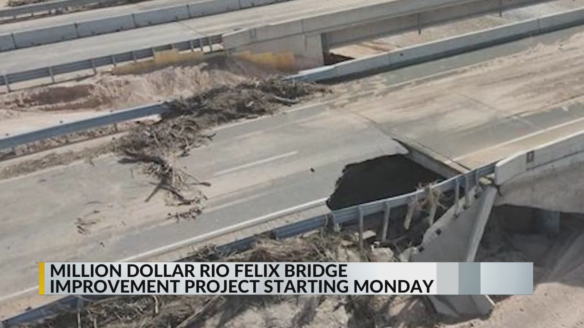Rio Felix bridge improvement project in New Mexico starts Monday, Jan. 5
