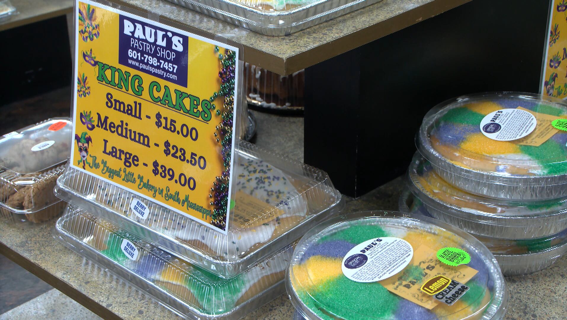 King cake sales begin at Picayune pastry shop