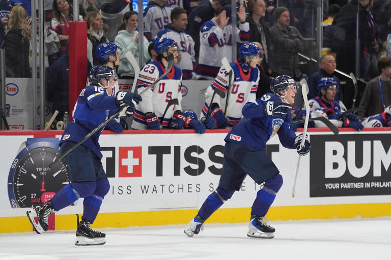 Finland stuns 2-time defending champ US 4-3 in OT in world junior ...