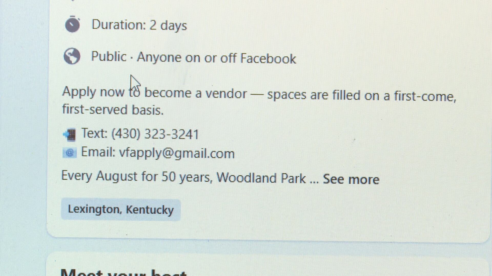 Scammers target Ky. artists with fake social media post