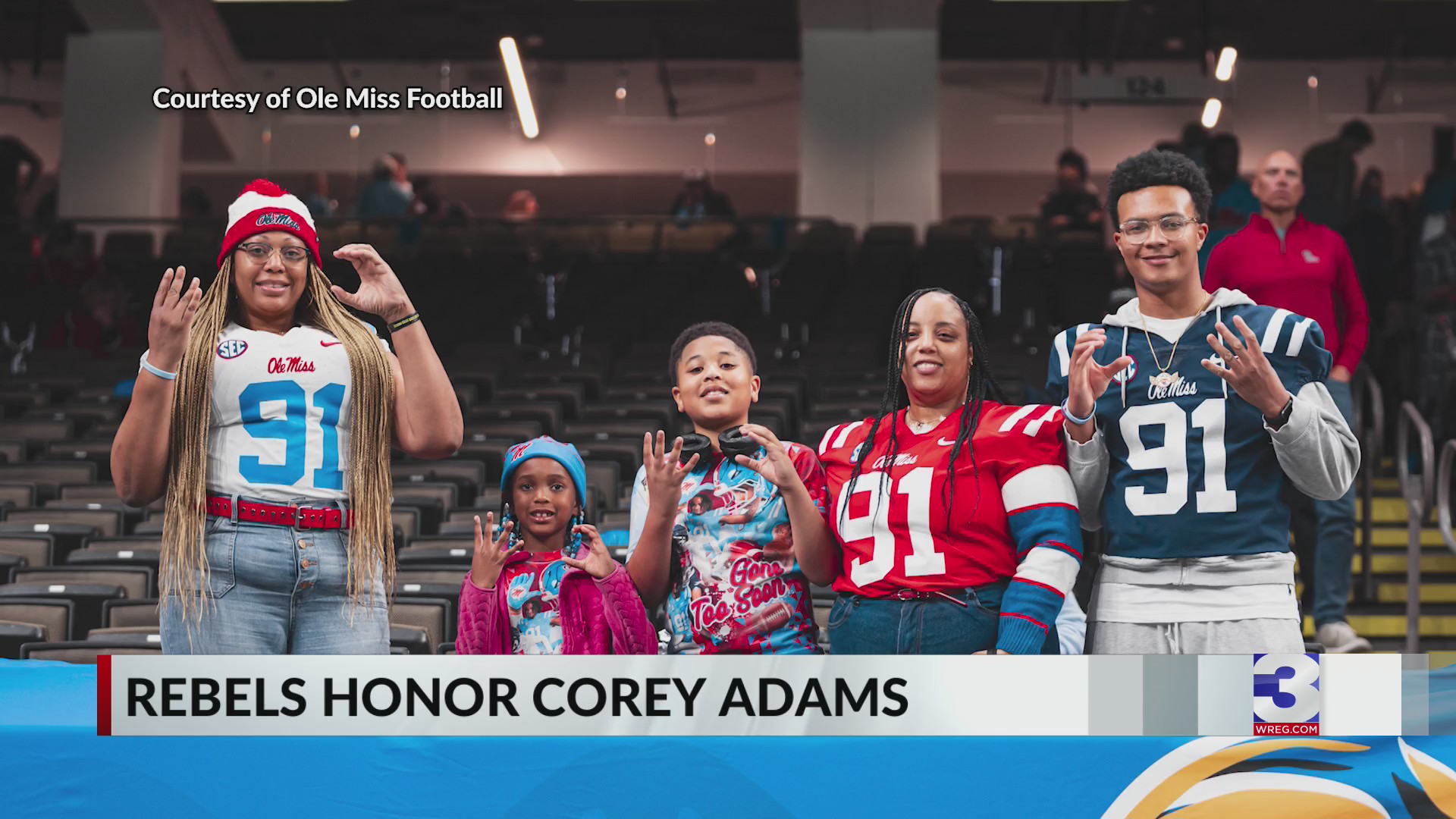 Ole Miss Rebels honors fallen teammate