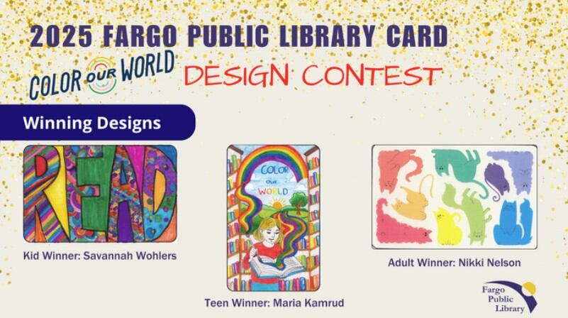 Fargo Library celebrates 125 years with new card designs