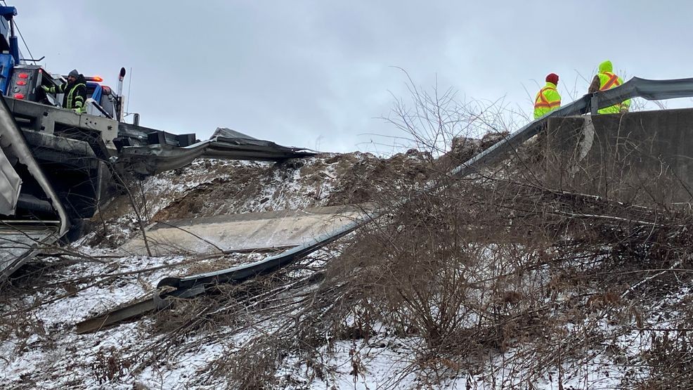 Old Allegan Road to reopen Friday after semi-truck crashed through I ...