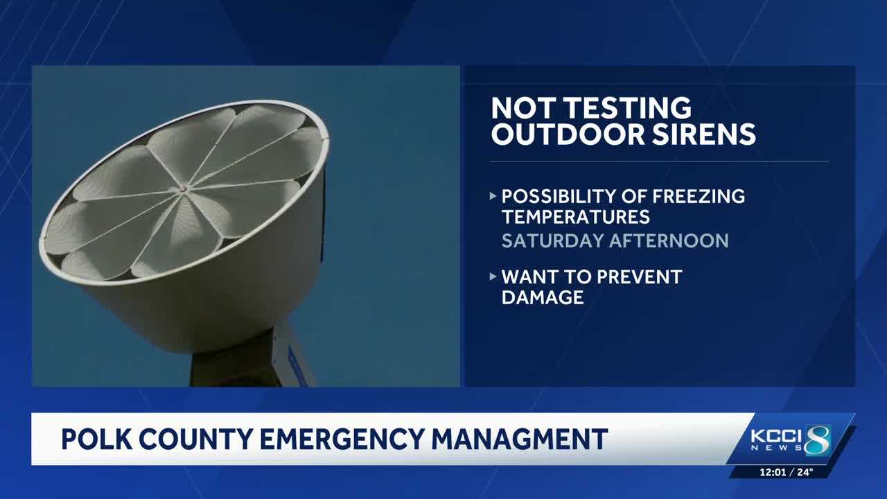 Polk County Emergency Management cancels siren test Saturday