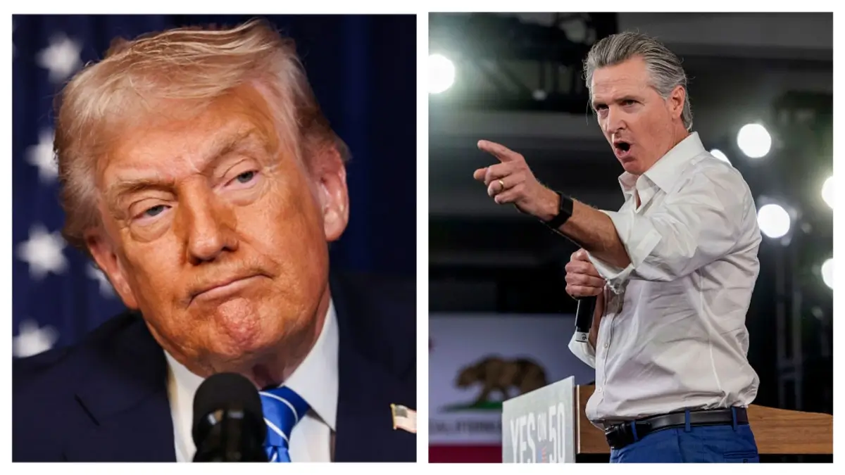 ‘In full blown panic mode’: Newsom took just 20 seconds to turn Trump’s ...