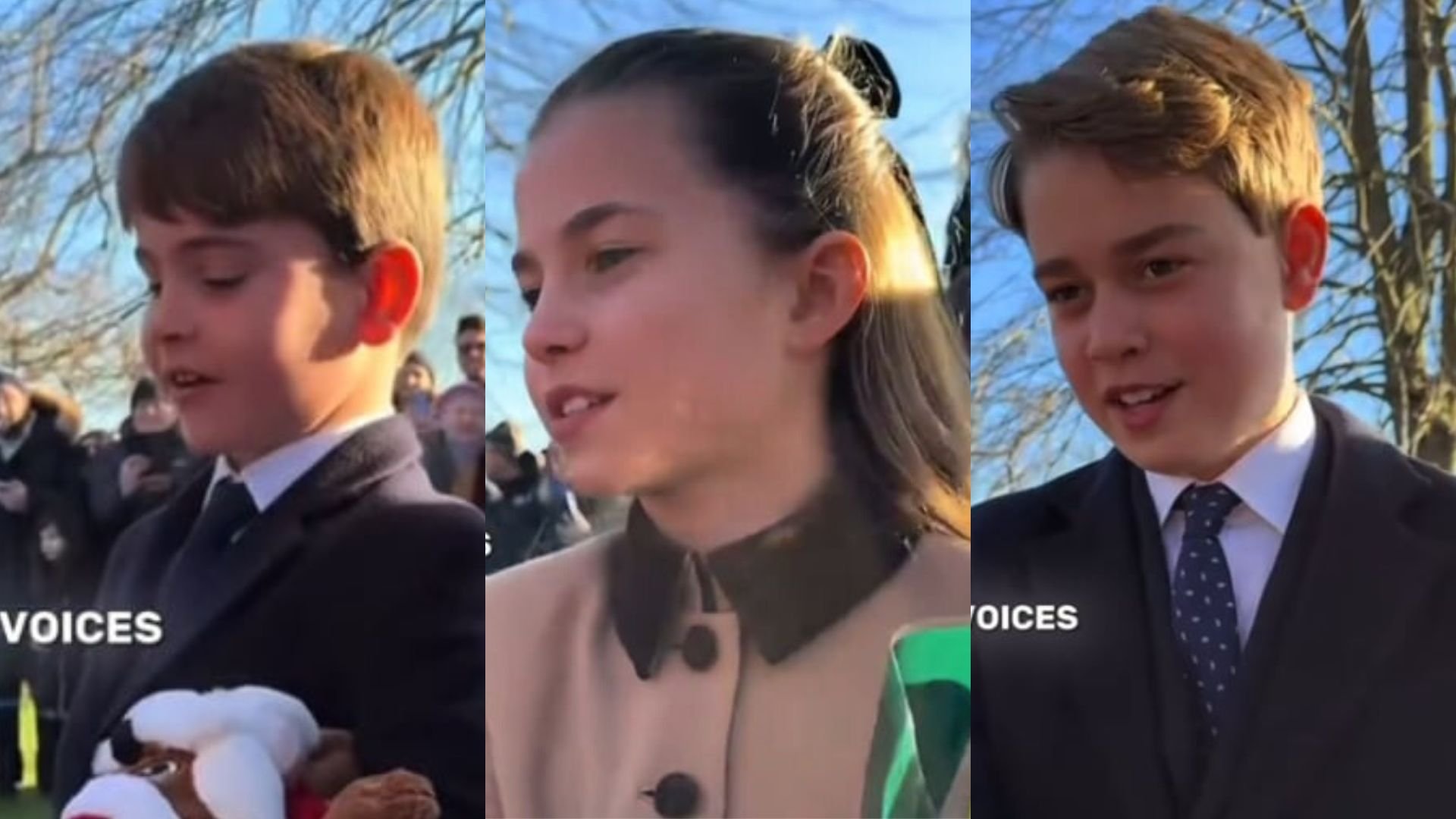 Tak brzmią głosy Charlotte, Louisa i George'a. Nagranie stało się ...