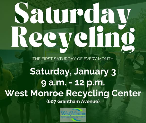 West Monroe Recycling Center to hold first Saturday recycling event ...