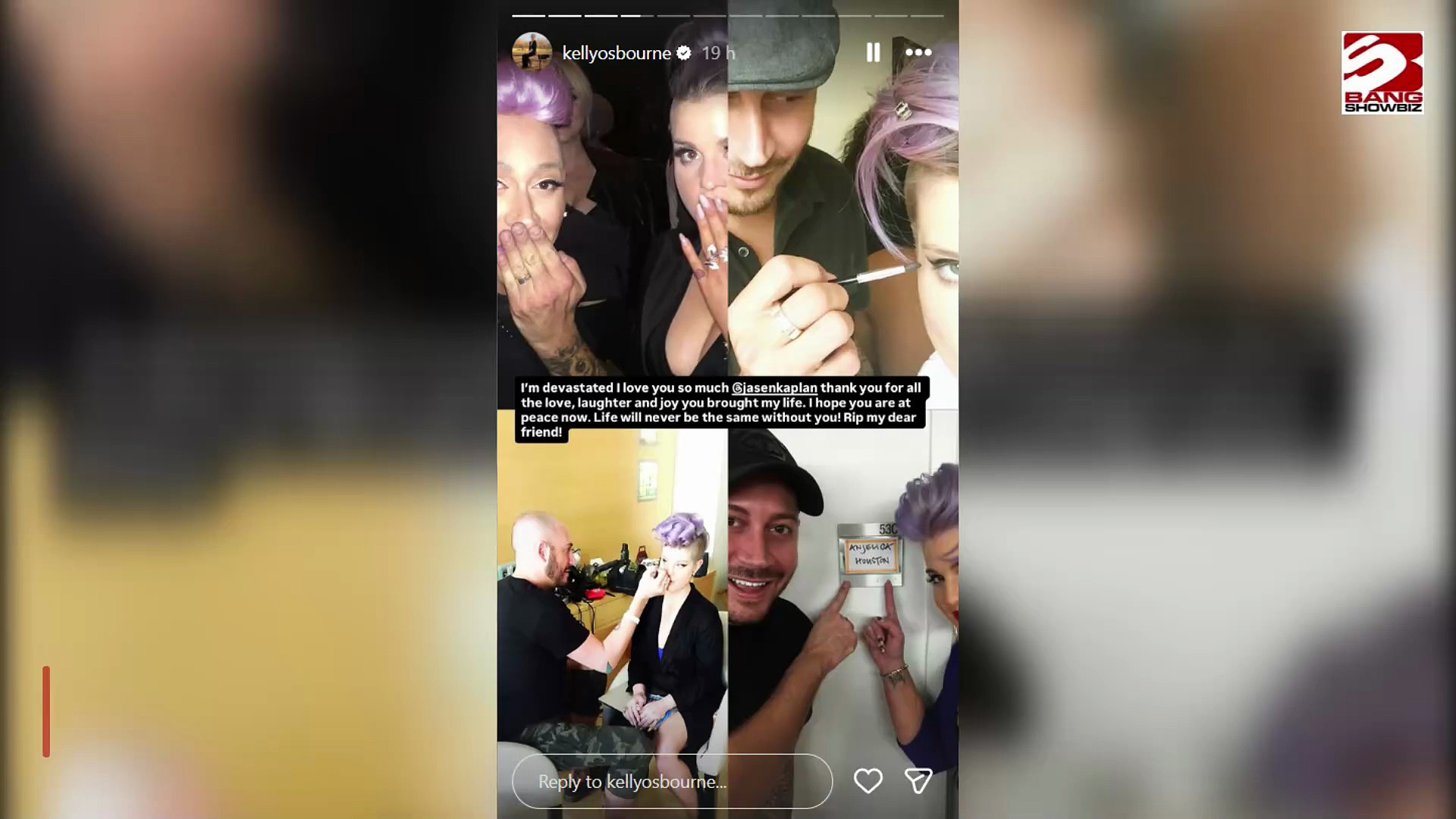 Kelly Osbourne is devastated following the death of her make-up artist ...