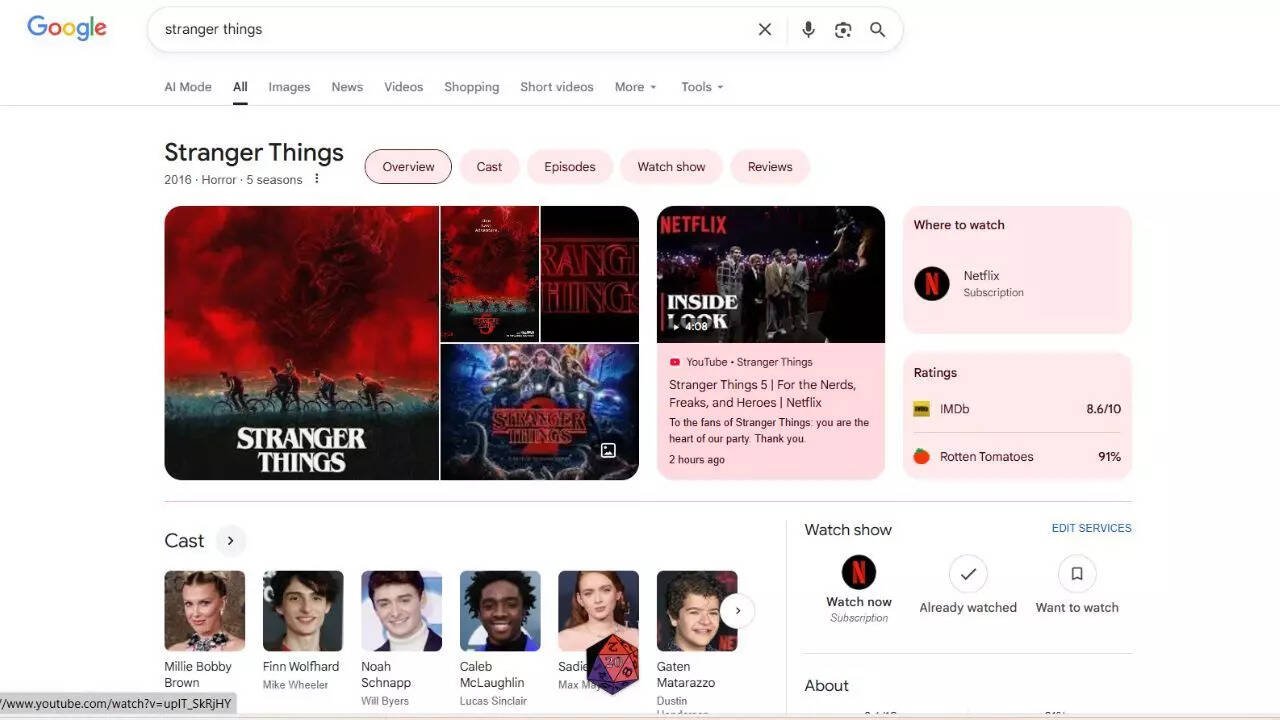 Stranger Things has a hidden Google Easter egg: Here’s how to activate ...
