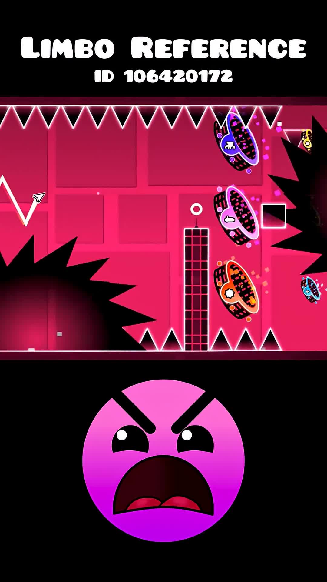 Limbo reference is insane #geometrydash #shorts #gd