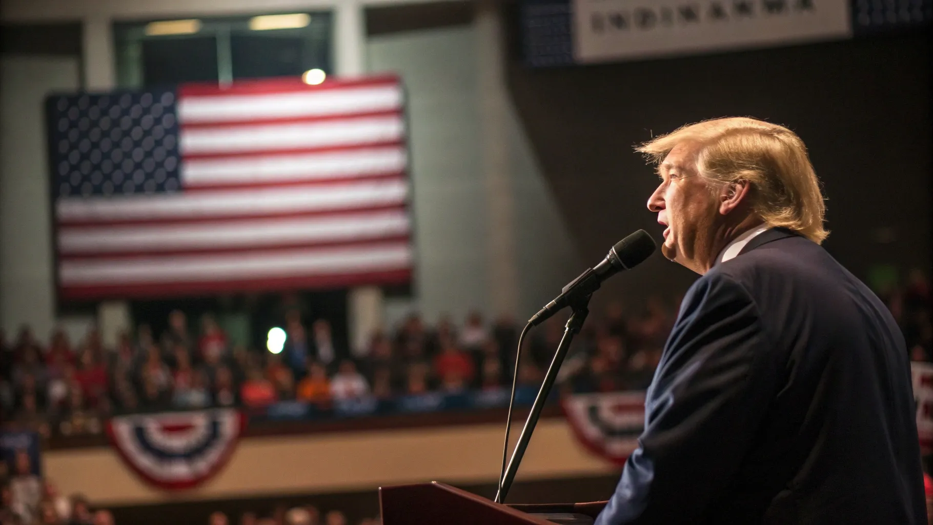 Trump talks costs as Indiana weighs map