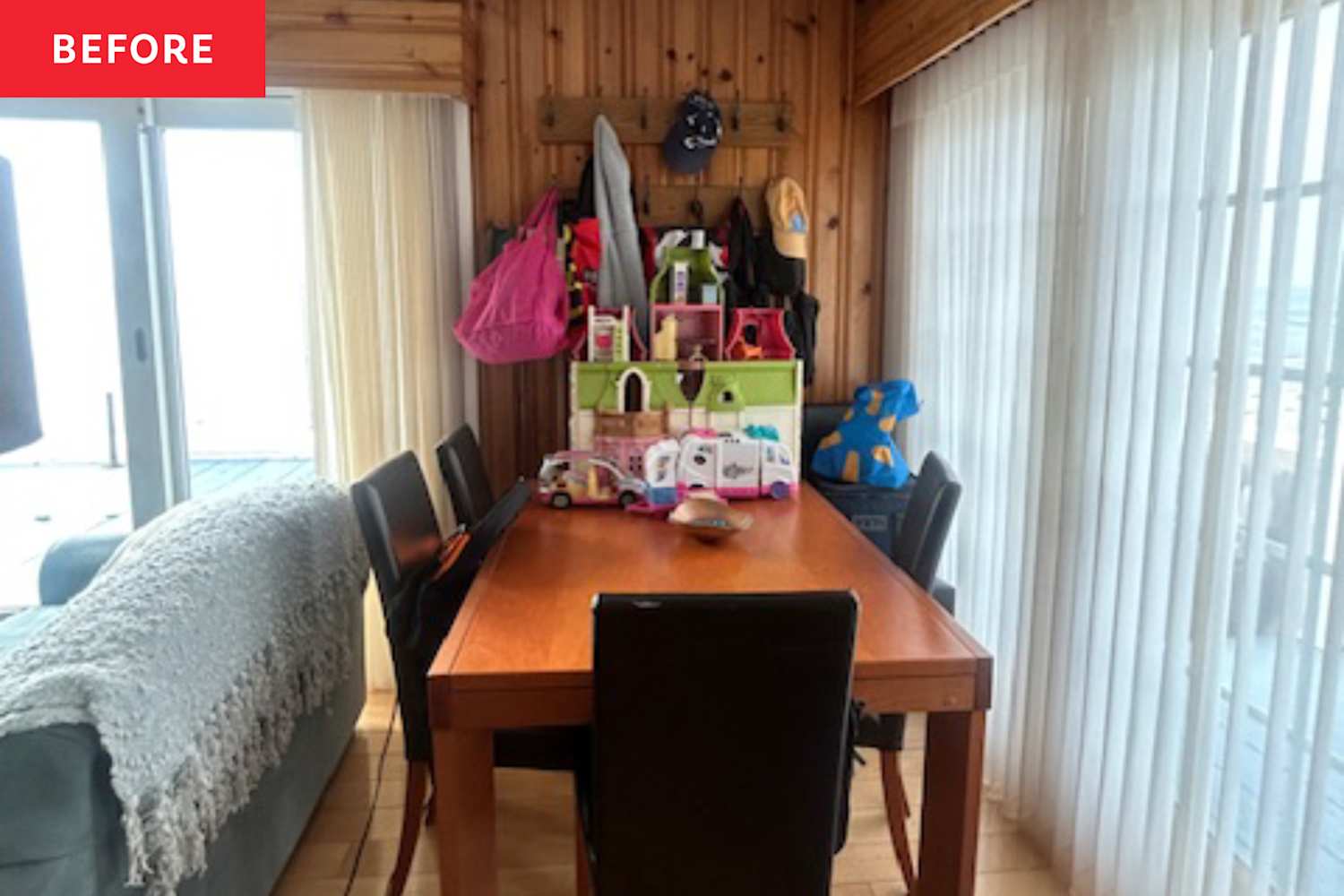 See how a stager transforms this cramped dining room into a ...