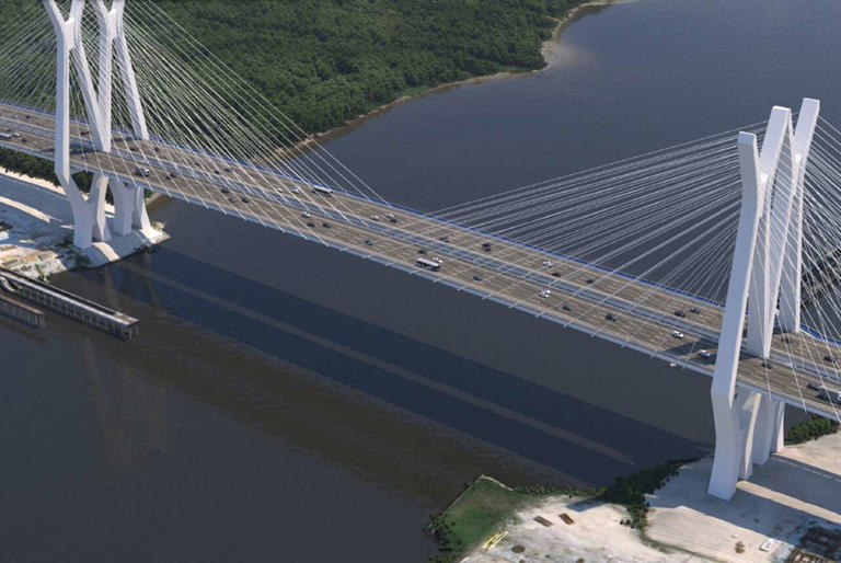 Houston drivers brace as delayed $1.3B bridge begins work over Ship Channel
