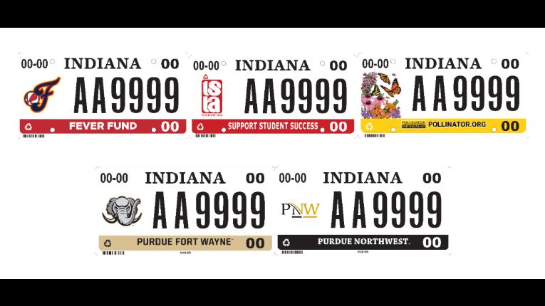 Indiana BMV unveils new specialty license plates for 2026