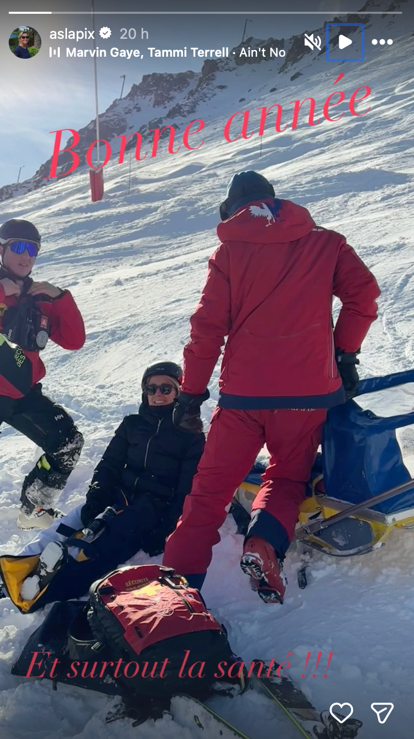 Anne-Sophie Lapix victime d'un accident de ski, la journaliste donne de ...