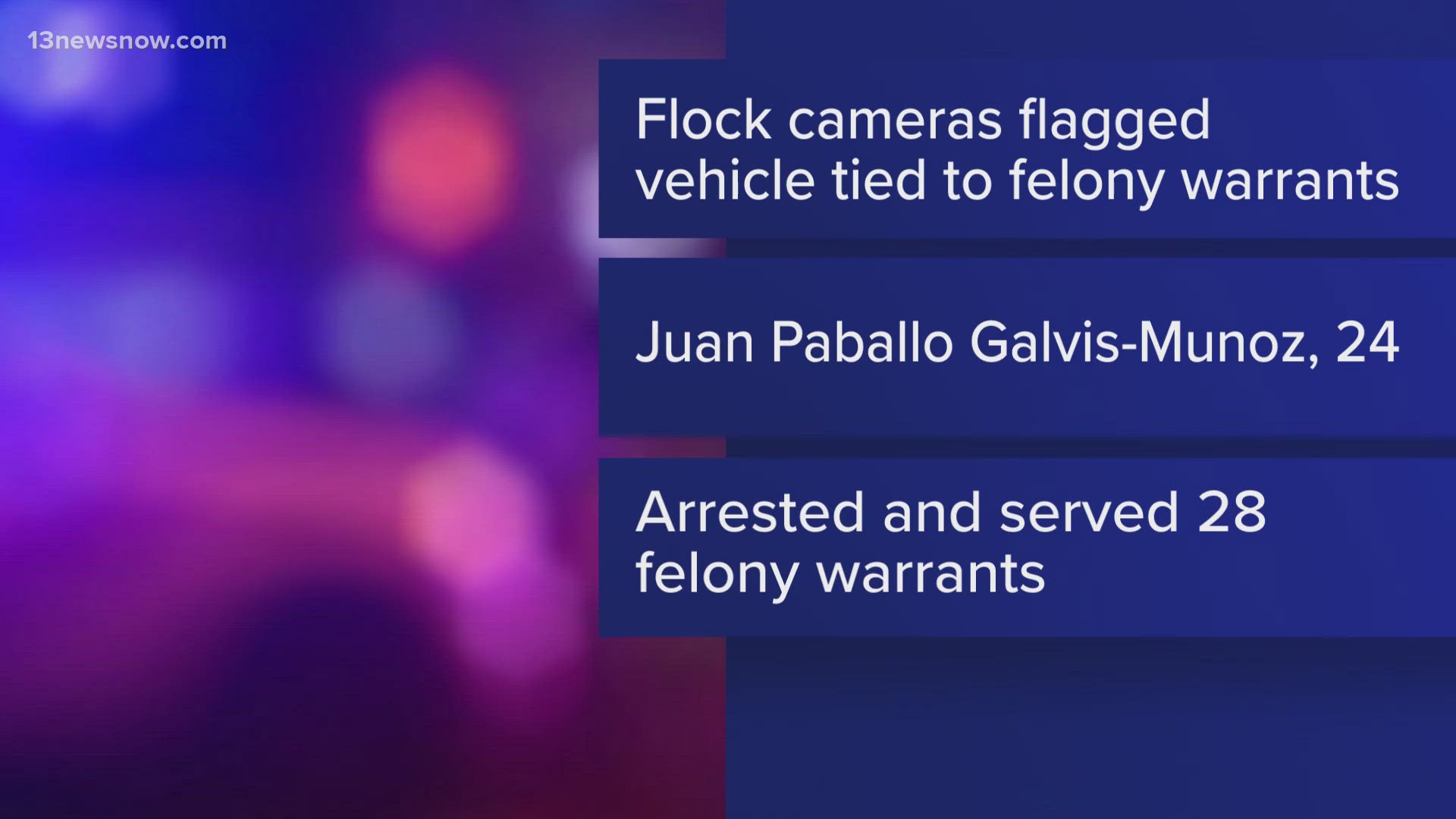 Flock cameras lead Virginia Beach police to wanted man