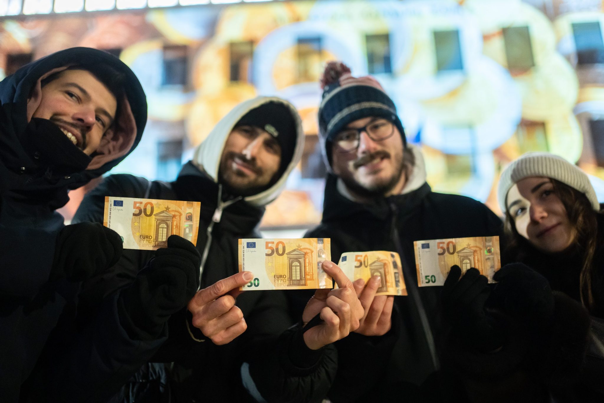 Cash machines in this former communist country issue euros for the ...